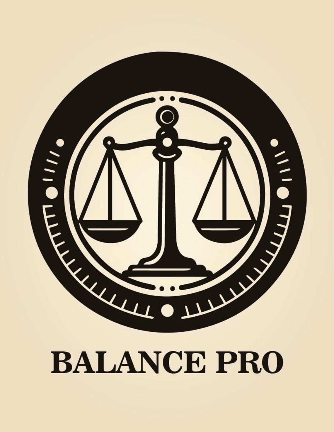 Balancepro Minimalist Finance Logo Template | Scalable Vector Design ...