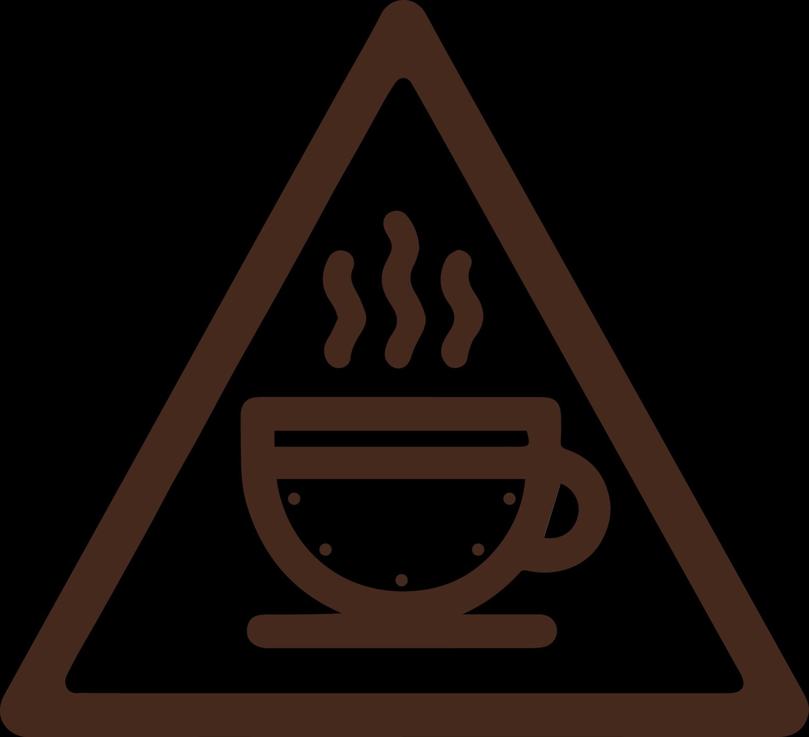Minimalist Triangle Beverage Logo Template | Brewbar Coffee Branding ...