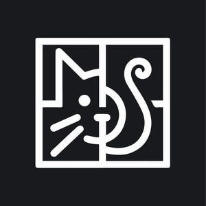 Square Minimalist Pet Logo – Custom Dog & Cat Tail Branding for Pet ...