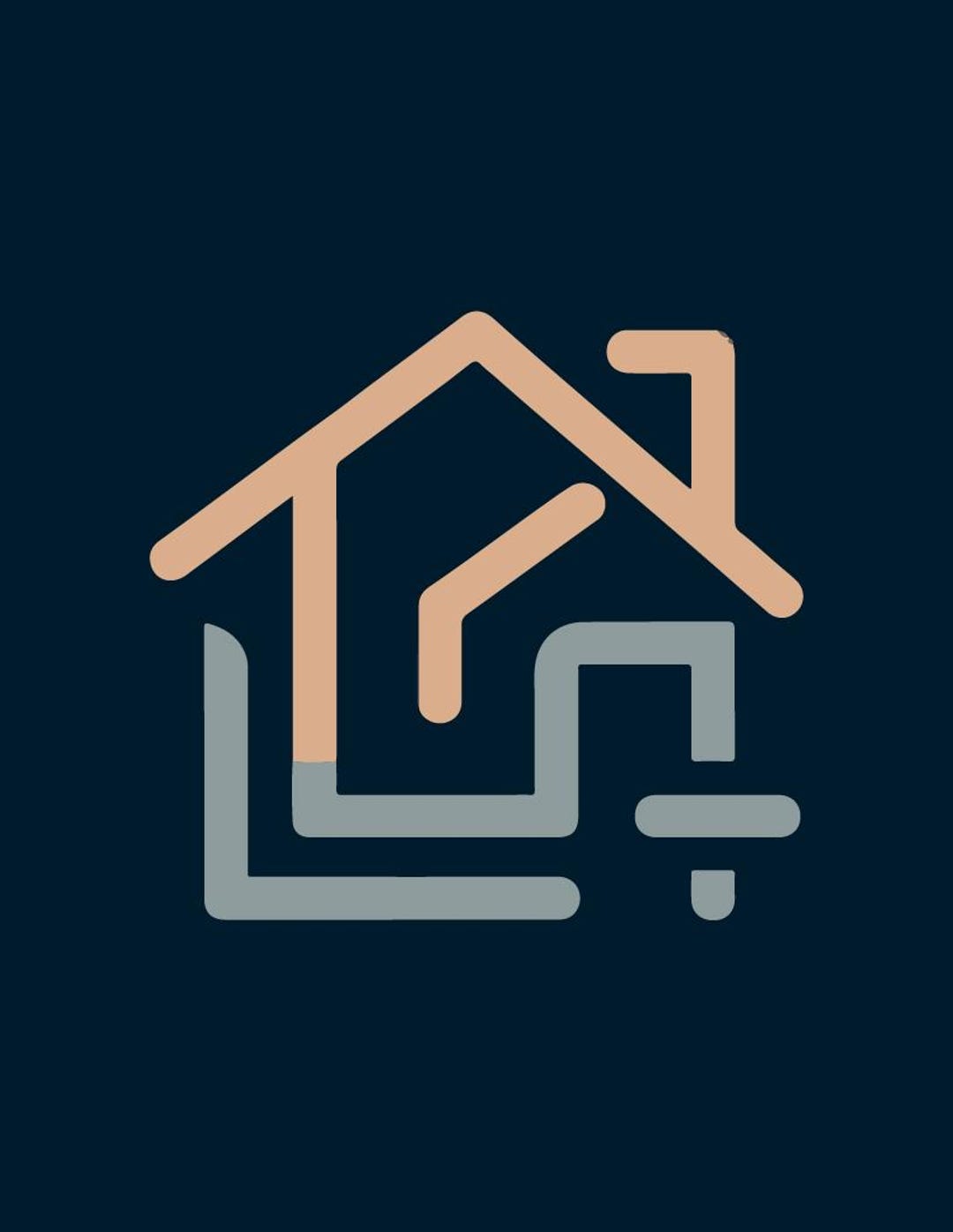 Modhaus Minimalist Abstract Logo | Modern Interior Design Branding ...