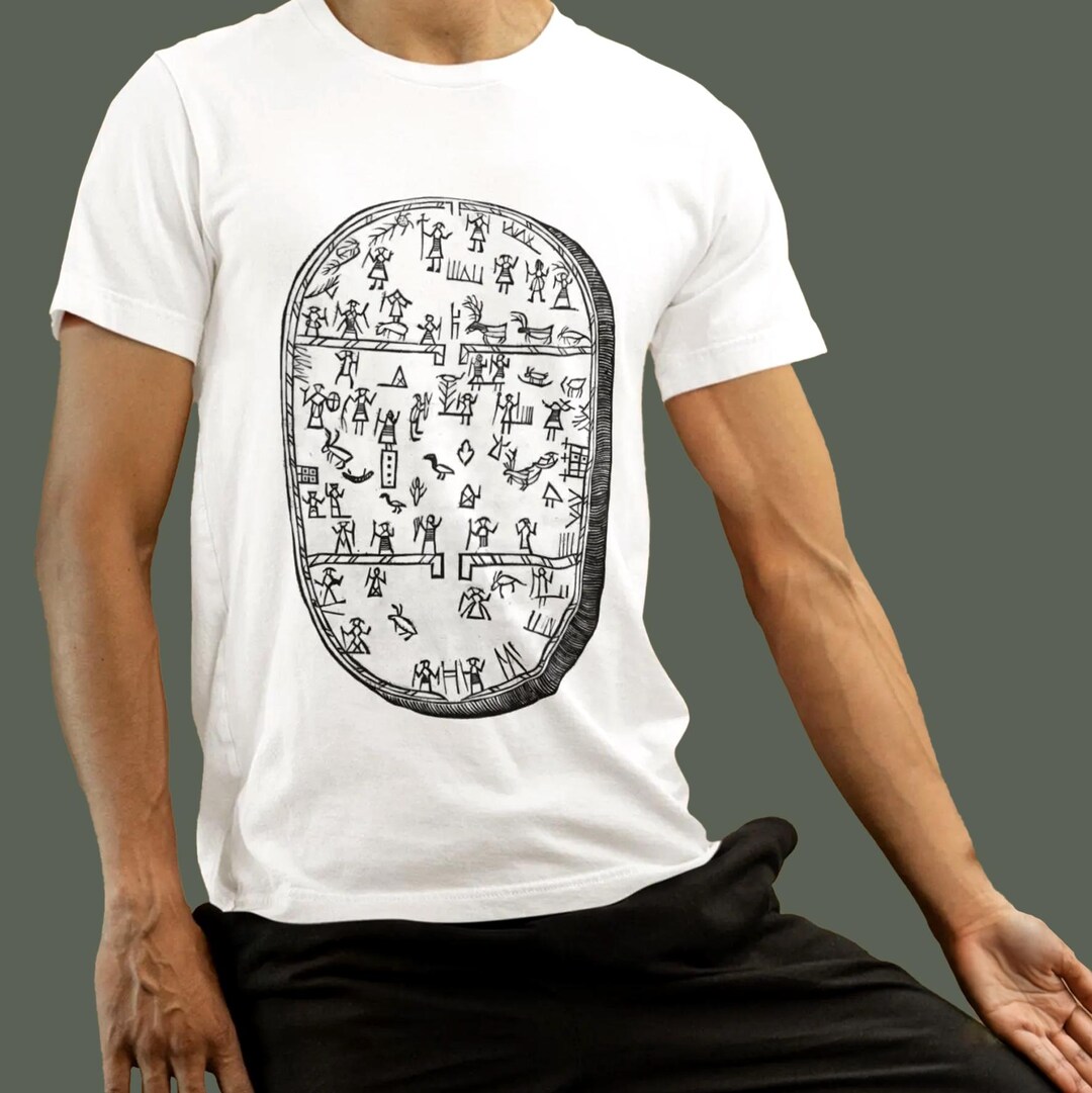 Sámi Drum T-shirt, Nordic Indigenous Art Tee, Shamanic Symbol Shirt ...