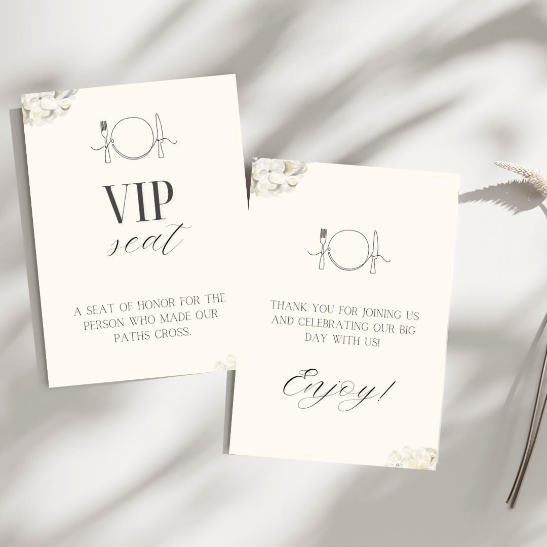 Minimalist Wedding Printables: Elegant VIP Matchmaker Card & Cute ...