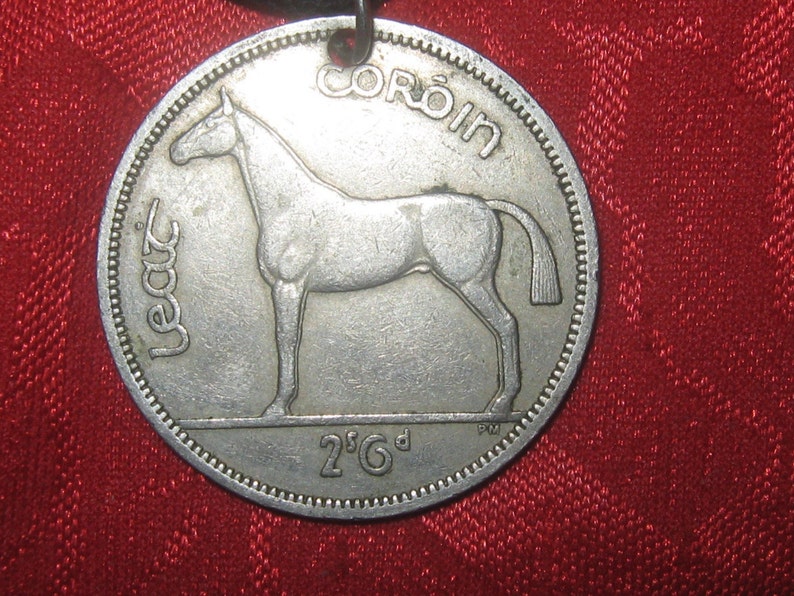 Authentic Rare Vintage Irish Celtic Horse Harp Coin Pendant - Etsy