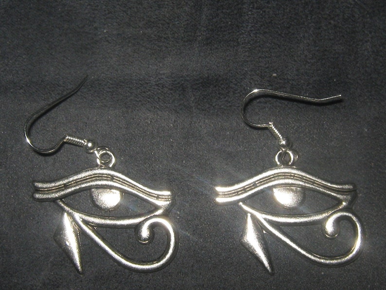 30mm Egyptian Egypt Eye Of Horus Ra Earrings Etsy