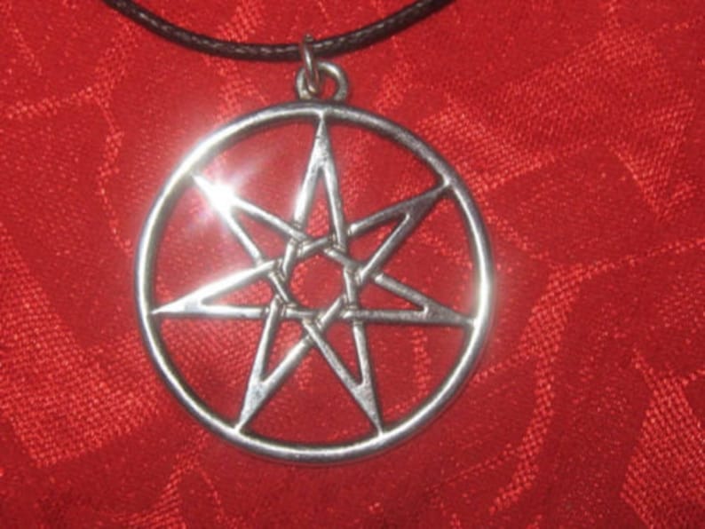 25MM Silver Tone Seven Pointed Fairy Star Heptagram Pendant - Etsy