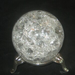 50MM Crackle Glass Crystal Magic Prism Ball Sphere Paperweight With ...