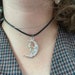 Lady Riding the Moon Lead Free Pewter/zinc Pendant Necklace - Etsy Canada