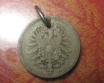 VINTAGE Early 1900's German Eagle Coin Pendant Necklace - Etsy