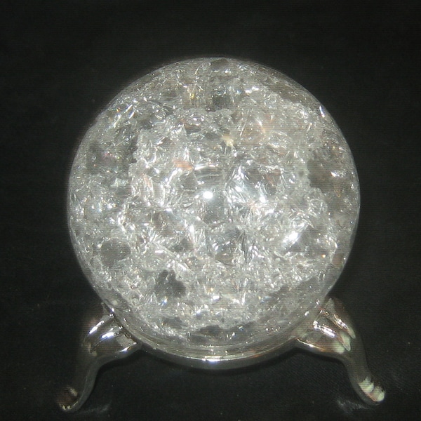 Crackle Glass Globe - Etsy