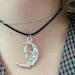 Wholesale LOT of 8 Lady Riding the Moon Lead Free Pewter Pendants - Etsy