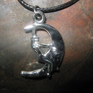 Wholesale LOT of 8 Lady Riding the Moon Lead Free Zinc Pewter Pendants ...