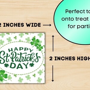 St. Patrick's Day Treat Tag, Instant Download - Etsy