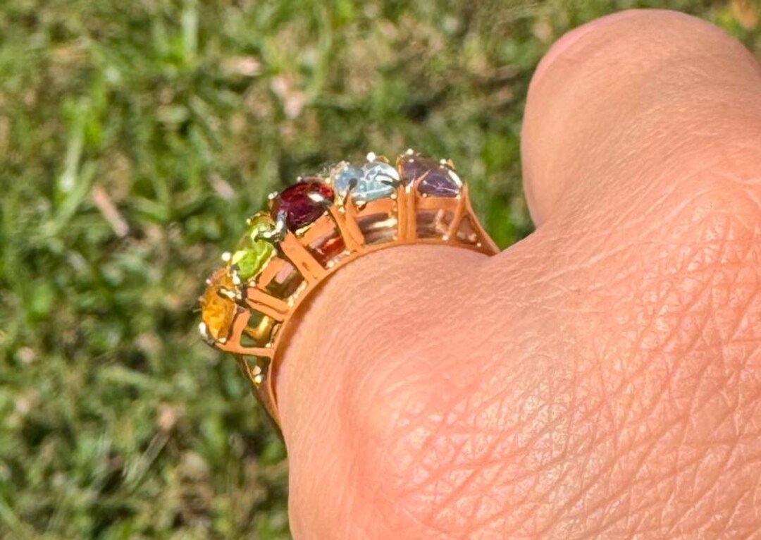Vintage 10KP Gold Ring - Etsy