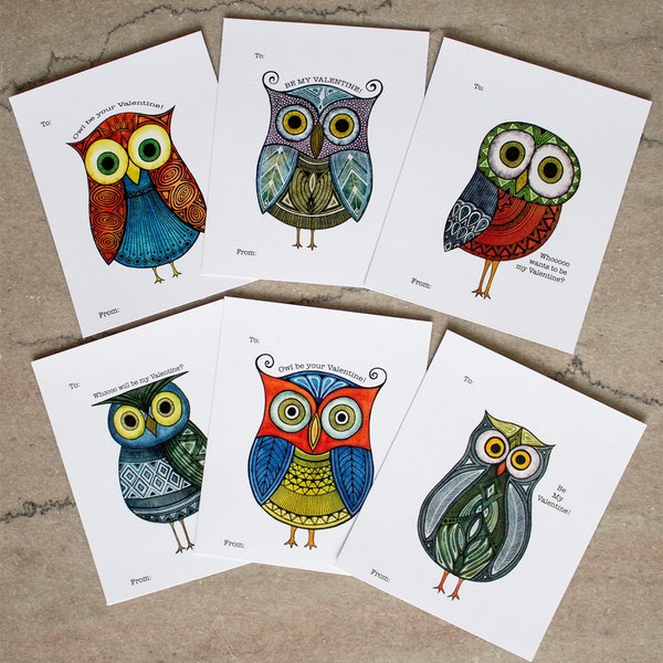 Valentine Owl - Etsy