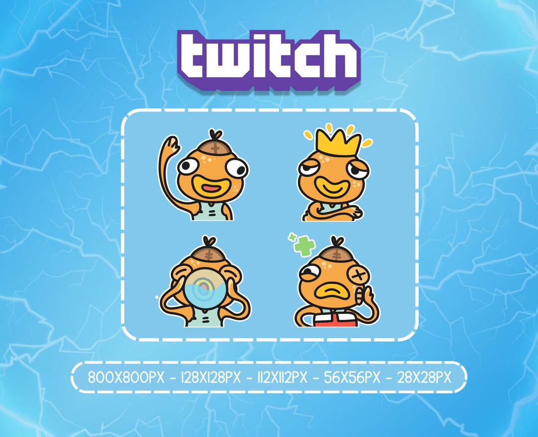 Chibi Gamer Fish Emote Pack | Twitch Emotes | Discord Emotes | Cute ...