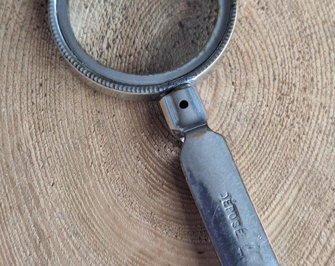 Antique French Depose Magnifying Glass, Pocket Size -rare - Etsy