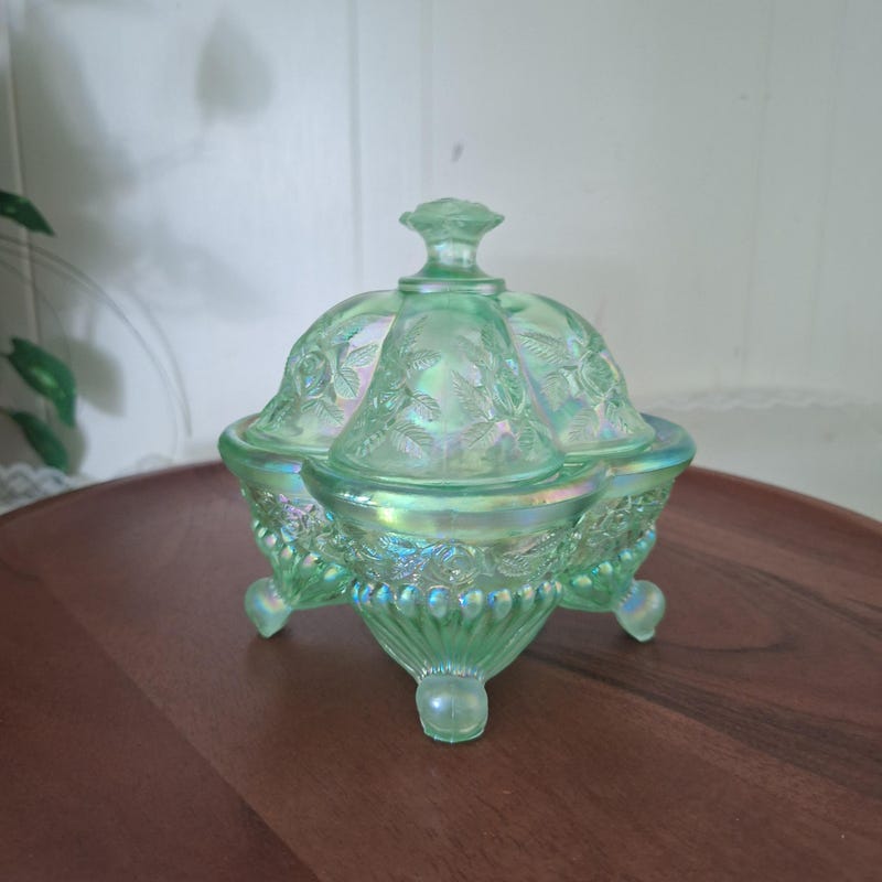Fenton Glass Box With Lid - Etsy