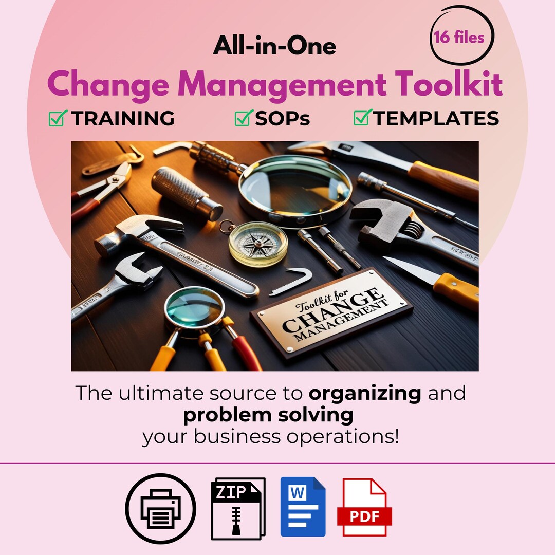 Change Management Bundle ǀ Project Management Standard Operating ...
