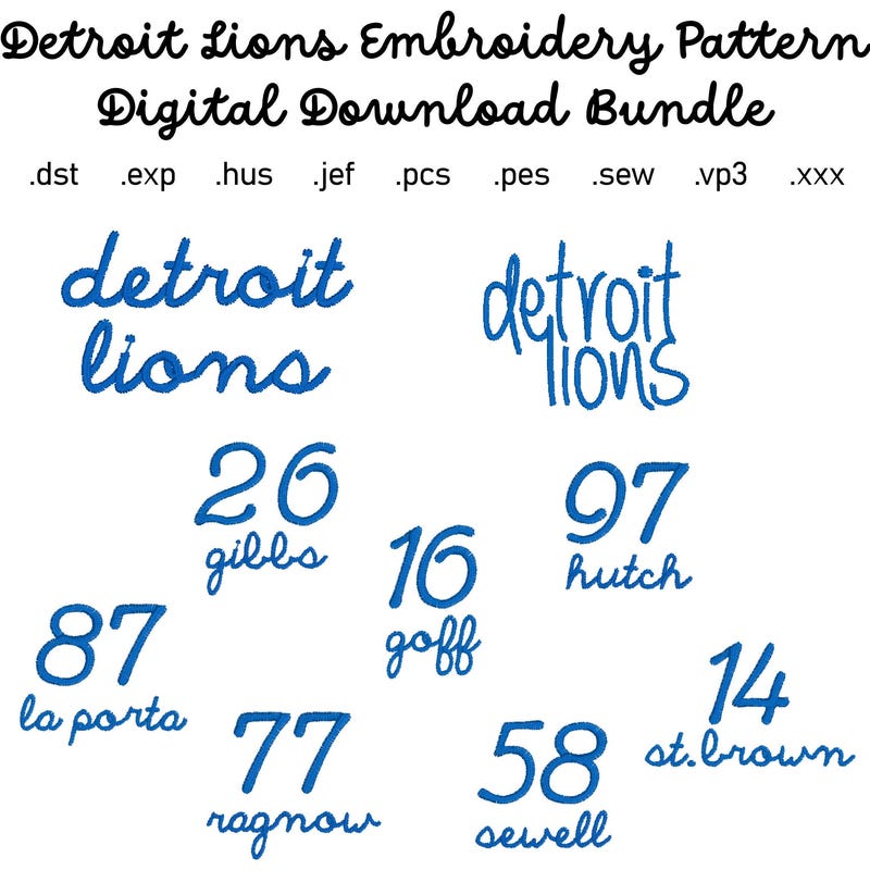 Detroit Embroidery - Etsy