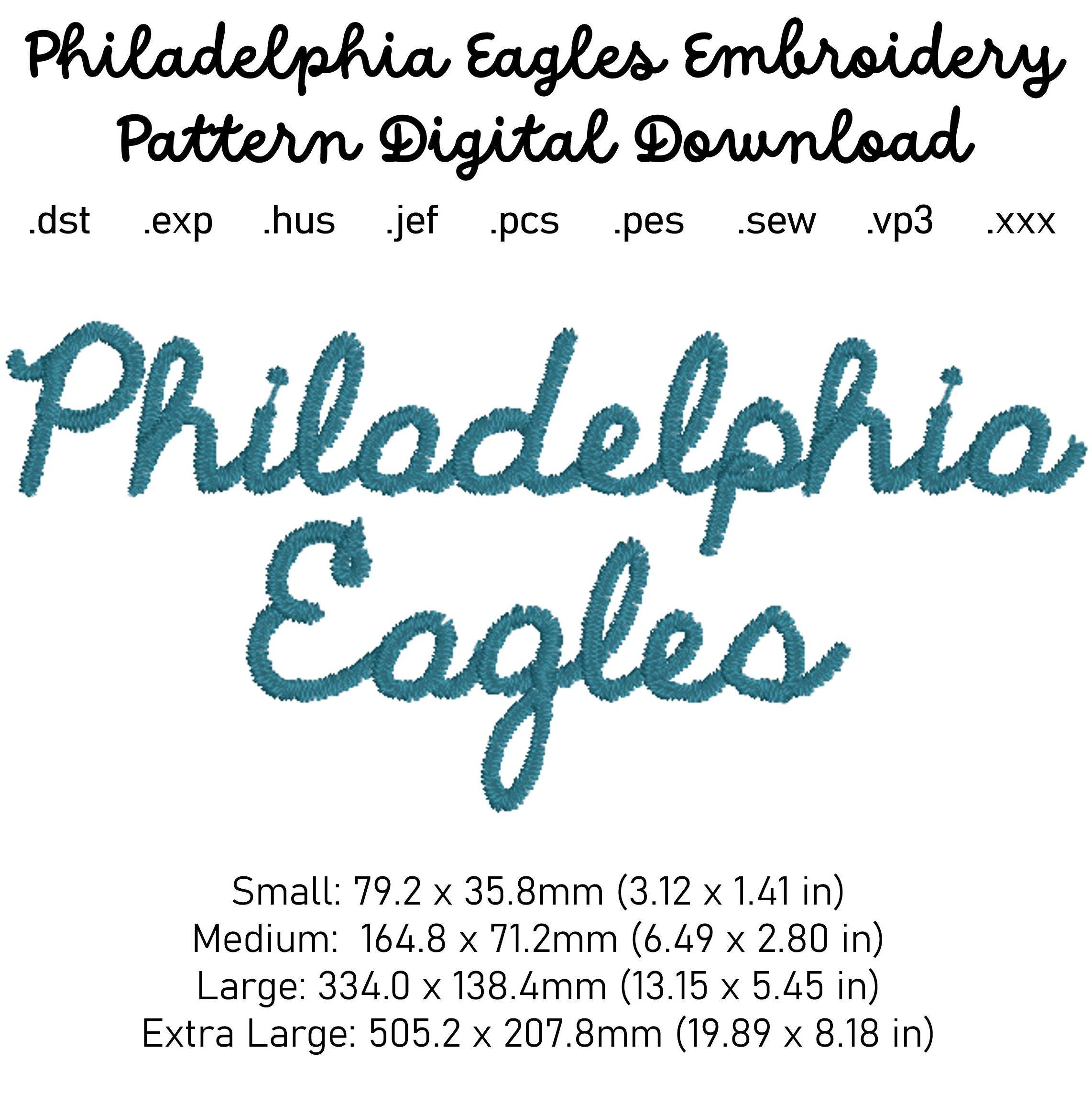 Philadelphia Eagles Embroidery Pattern Bundle - Etsy