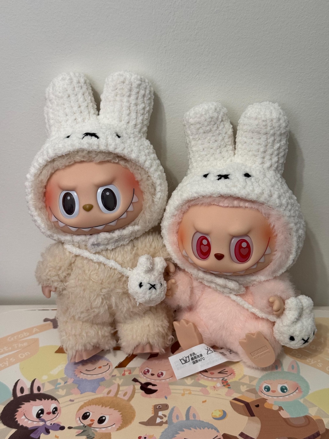 Labubu Clothes, Crochet Miffy Hat Set for POP MART the Monsters Labubu ...