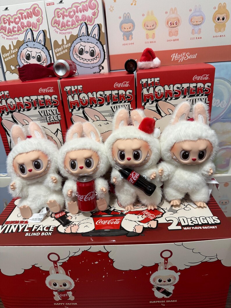 Authentic POP MART Labubu the Monsters Coca Cola Series Vinyl Face ...