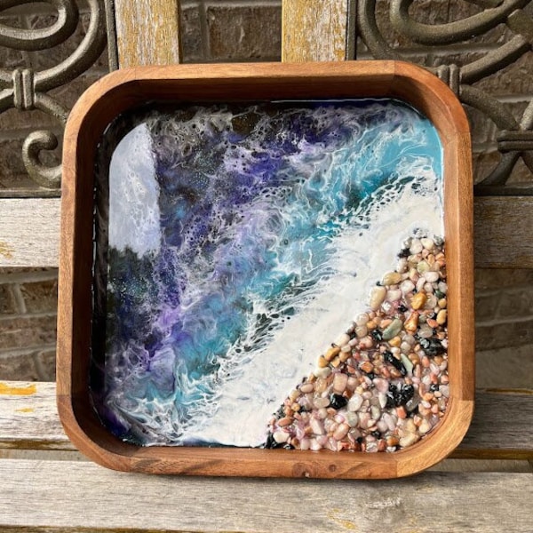 Pebble Epoxy Art - Etsy