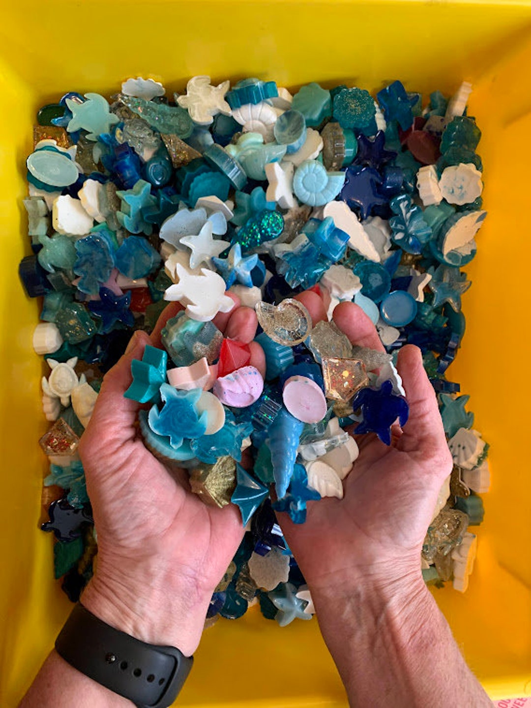 25 Mini Ocean Resin Shapes: Vase Filler, Tray Scatter - Etsy