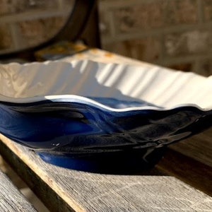 Acrylic Shell Beach Trinket Dish Blue Water White Wave Washing up ...