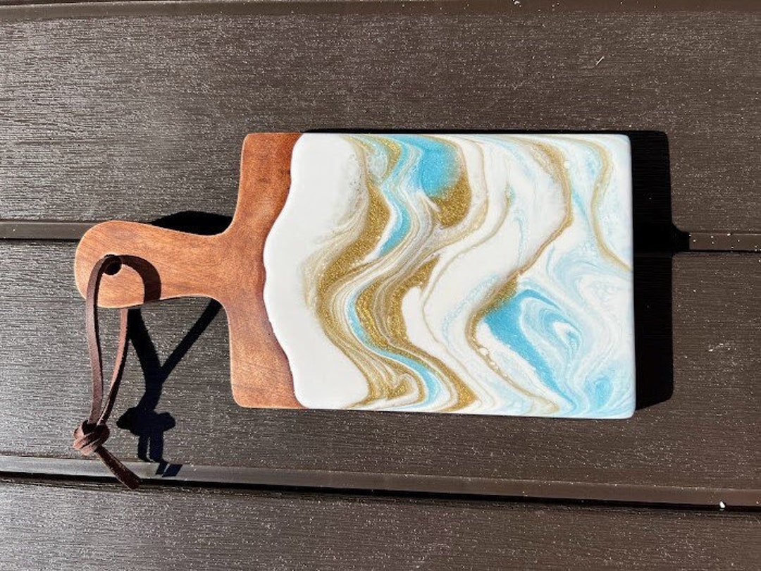 Wood Beach Wave Cheese Serving Board Beautiful Gift - Etsy