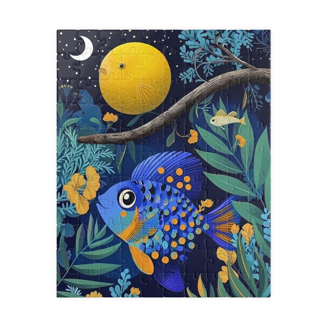 Jigsaw Puzzle, Fish Under the Sea 110-piece - Ocean Floor Theme ...