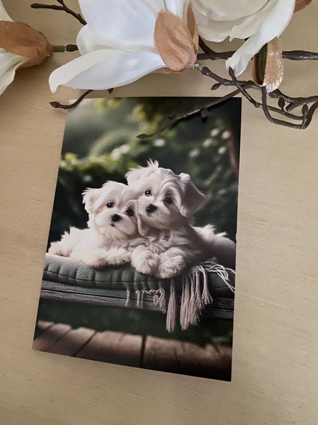 Adorable Friendship Greeting Card With Envelope (5x7) Featuring Two ...