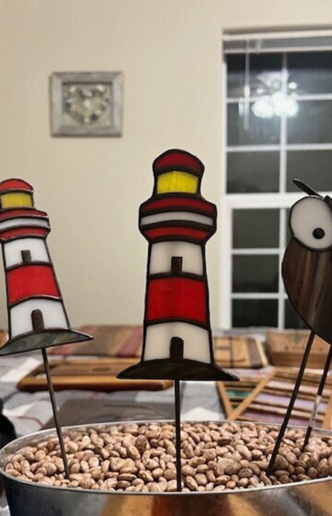 Lighthouse Plant Stake - Etsy