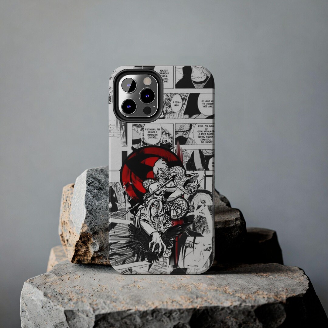 Anime Manga Naruto Itachi Sasuke Sharingan Tough Phone Case, Otaku Gift ...