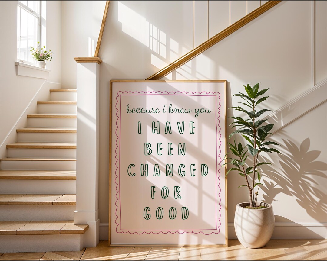Changed for Good Print Art Poster, Movie Theatre Broadway Wicked for ...