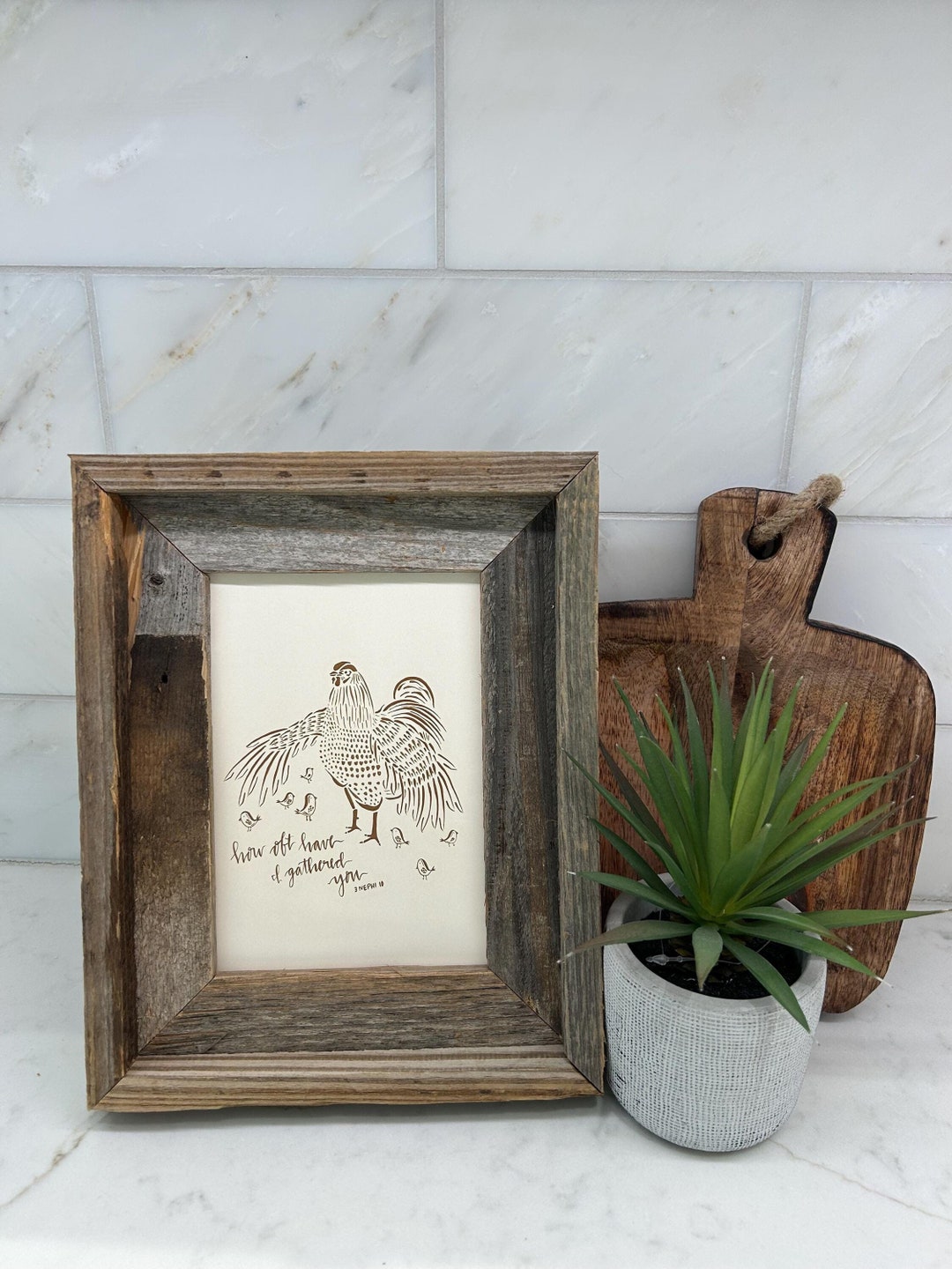 Printable Hen Gathering Chicks, INSTANT Digital Downloadable, Wall Art ...