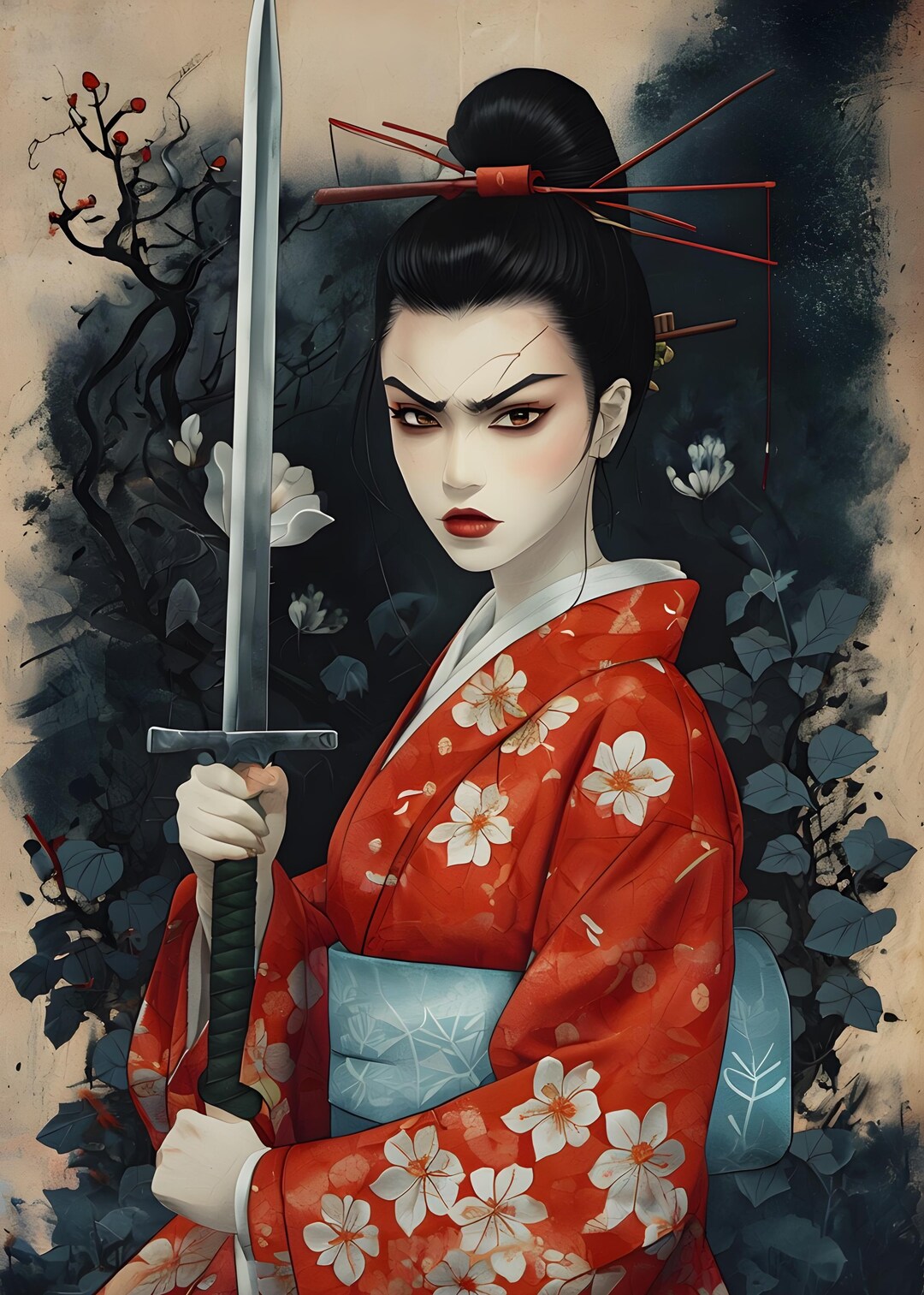 Digital Claymore Poster Anime Wall Print Wall Art, Home Decor, Japanese ...