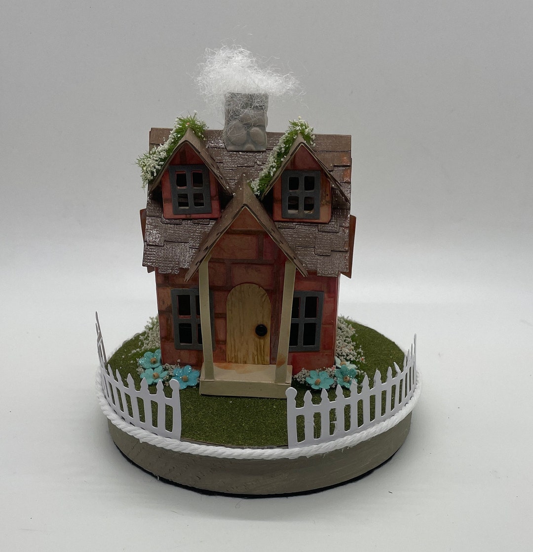 3D Lighted Paper Cottage - Etsy