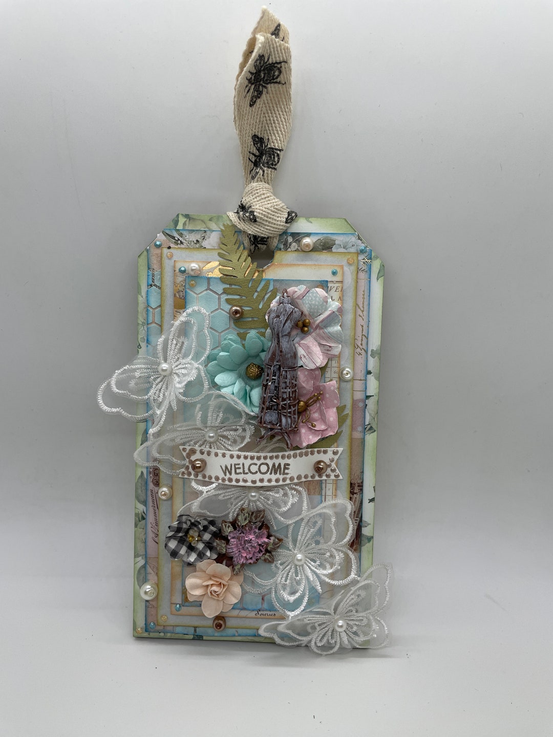 Mini Welcome Sign Shabby Chic - Etsy