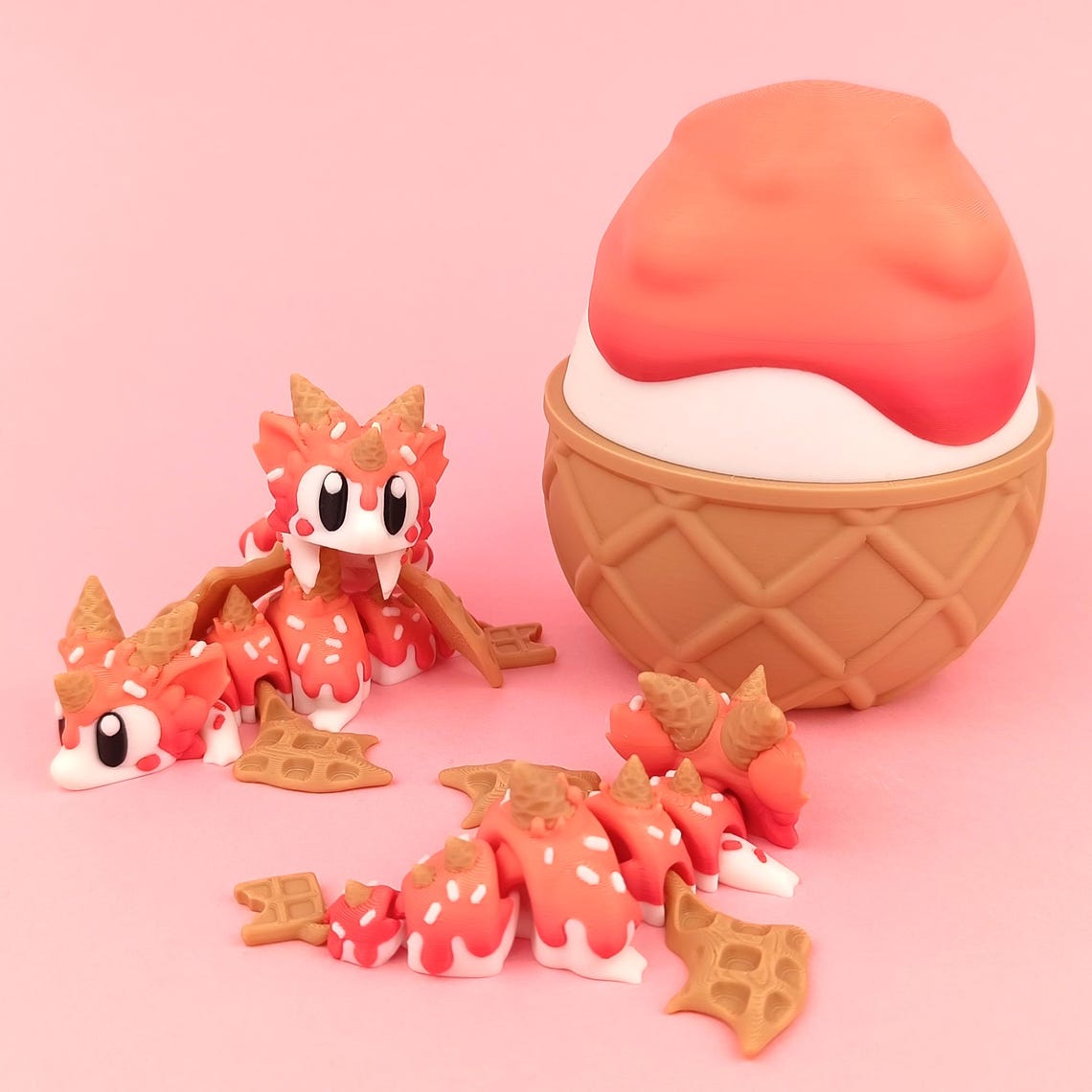 Sugar Rush Baby Dragon With Egg | Vibrant Articulated Collectible ...