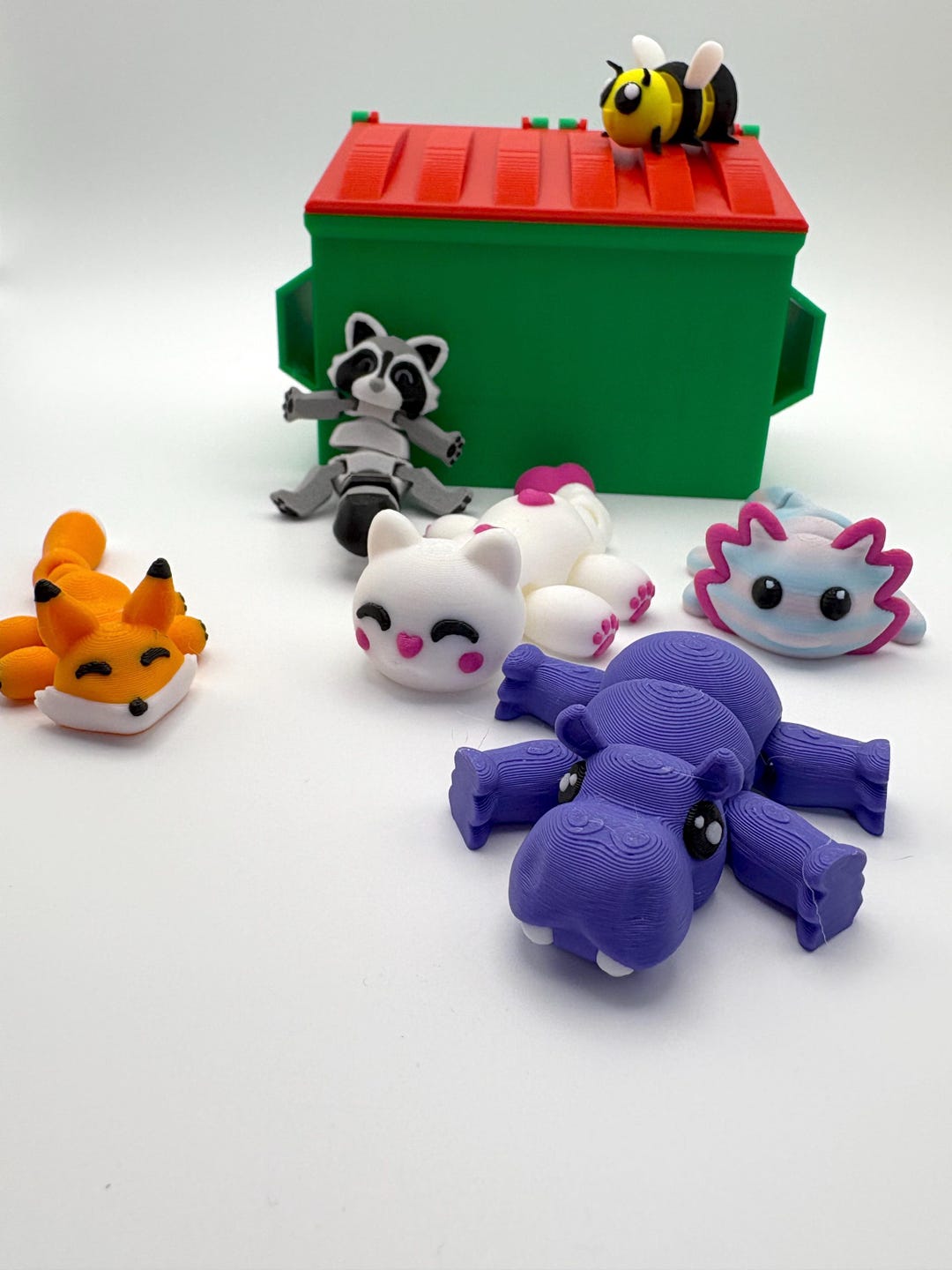 Dumpster Fidget Toy 5 Mystery Animals Inside, Fun and Engaging Design ...