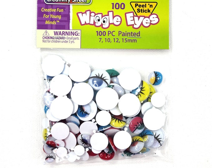 Wiggle Eyes - Peel and Stick - 100 Count - Multi Color - Etsy