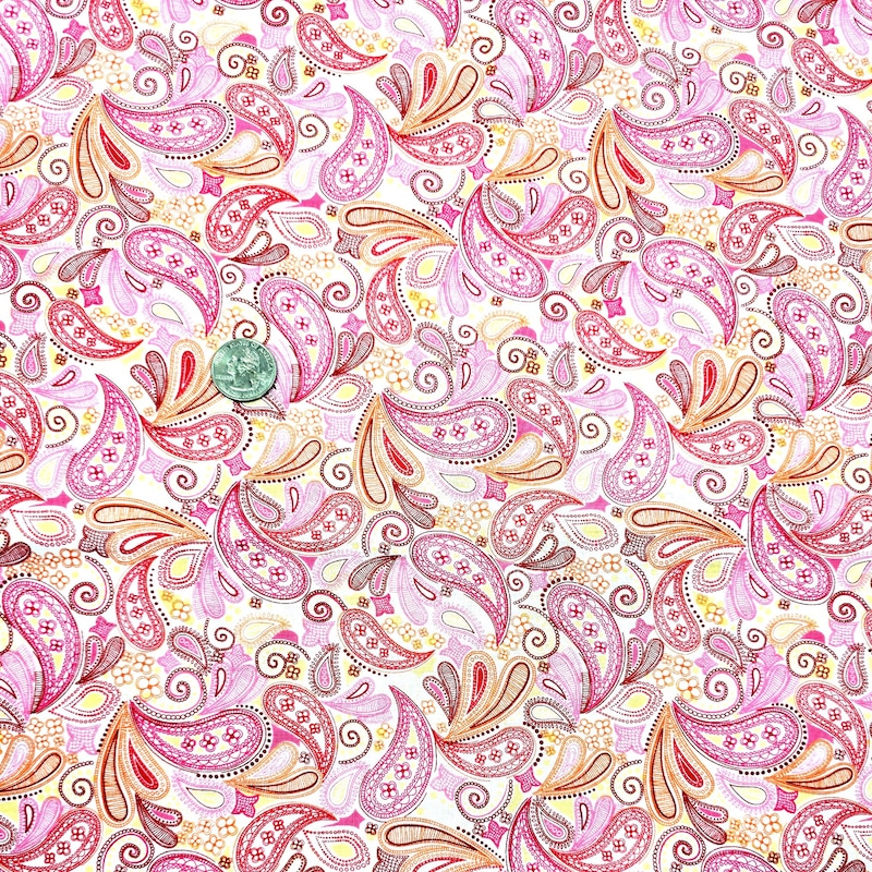 Red and Pink Fabric - Etsy