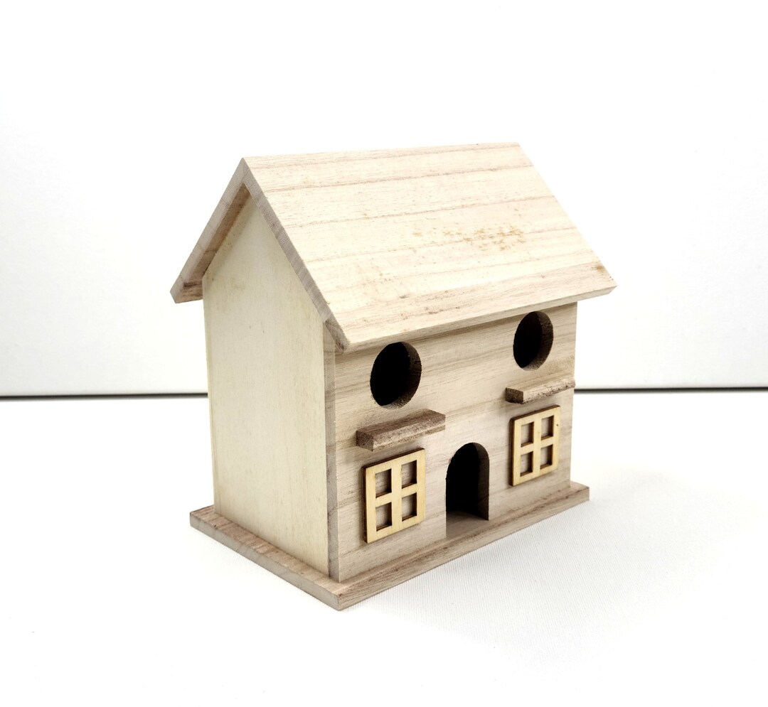 Birdhouse - Unfinished - Rectangle Birdhouse - DIY Project - Craft ...