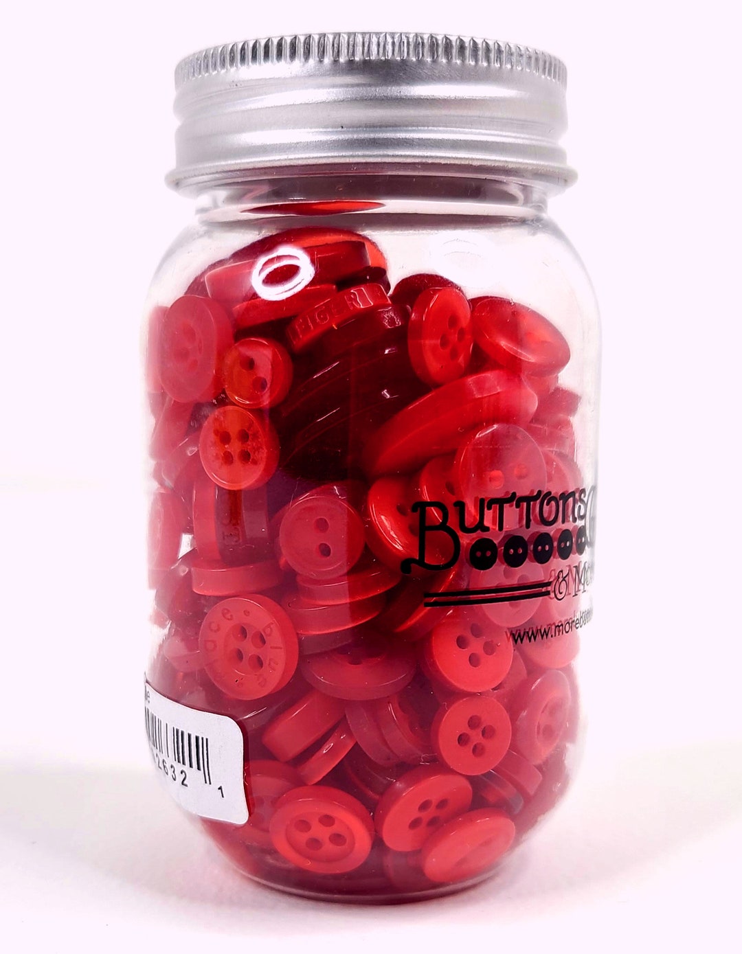Buttons - Red Buttons - 200+ Buttons - Buttons Galore - Assorted Sizes ...