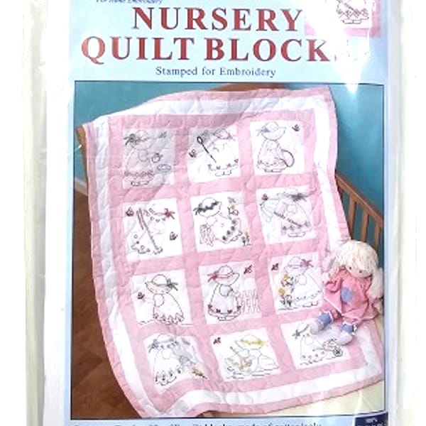 Stamped Quilt Embroidery Kits - Etsy