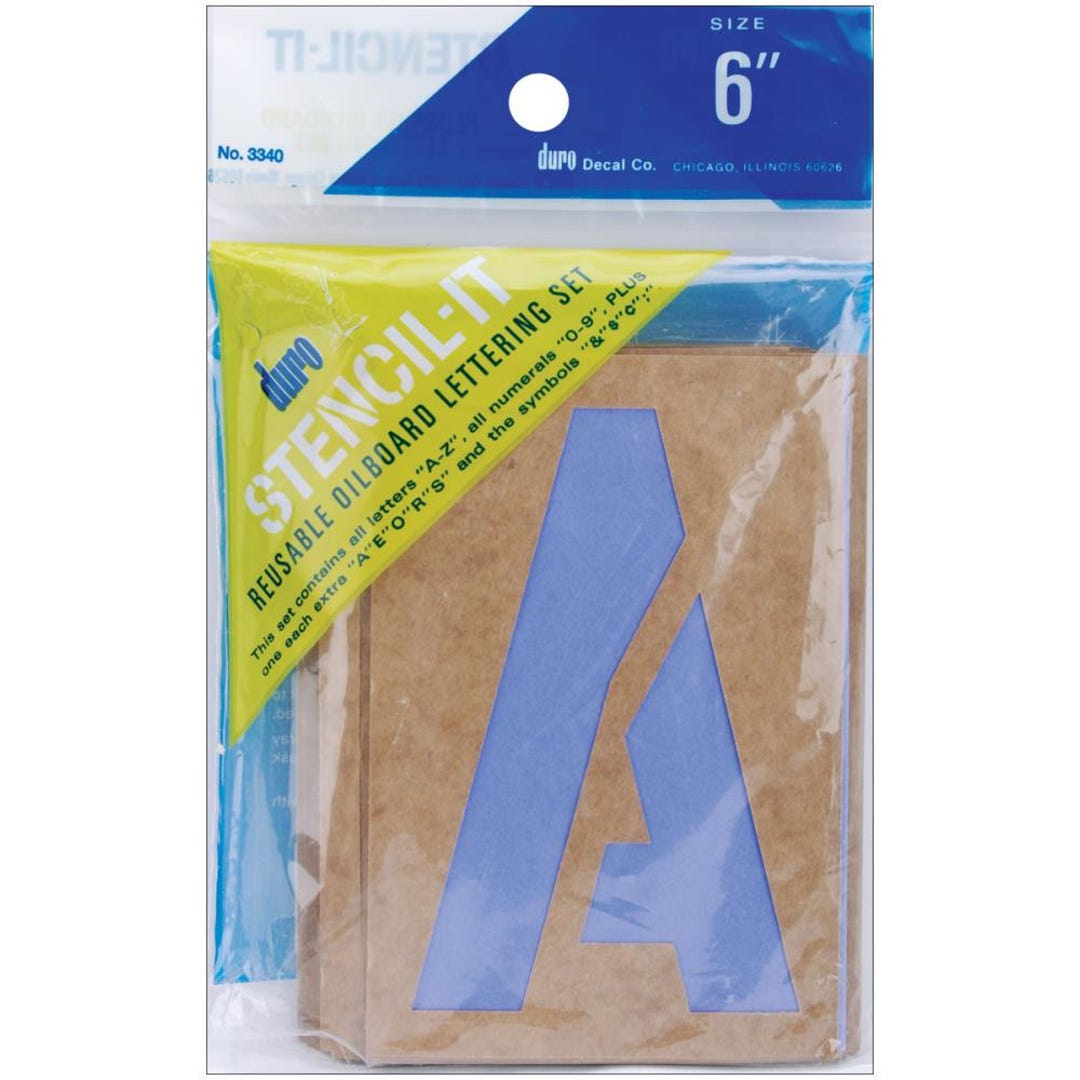 6" Stencils - Alphabet Stencils - Monogram Paper Stencils - Poster ...