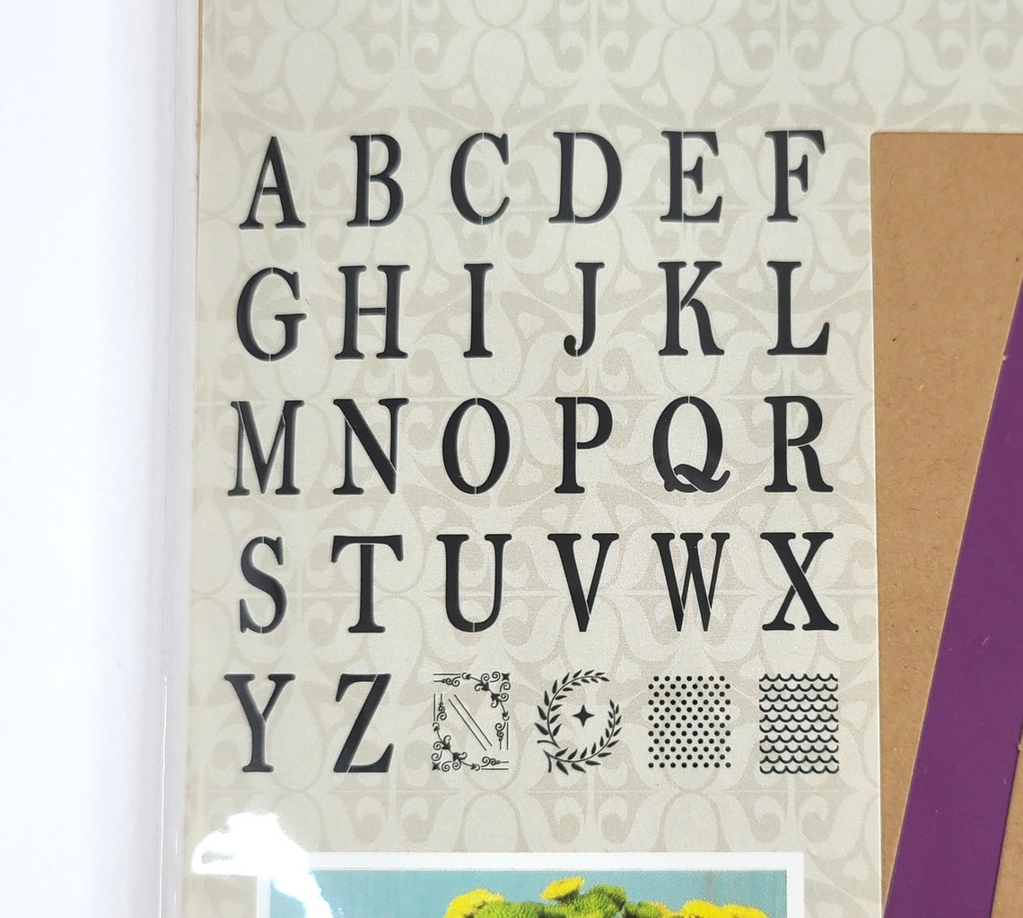 Stencils Alphabet Stencils Monogram Paper Stencils - Etsy