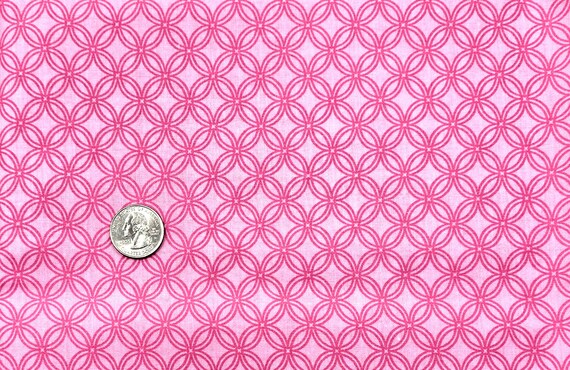 Pink Geometric Fabric Etsy