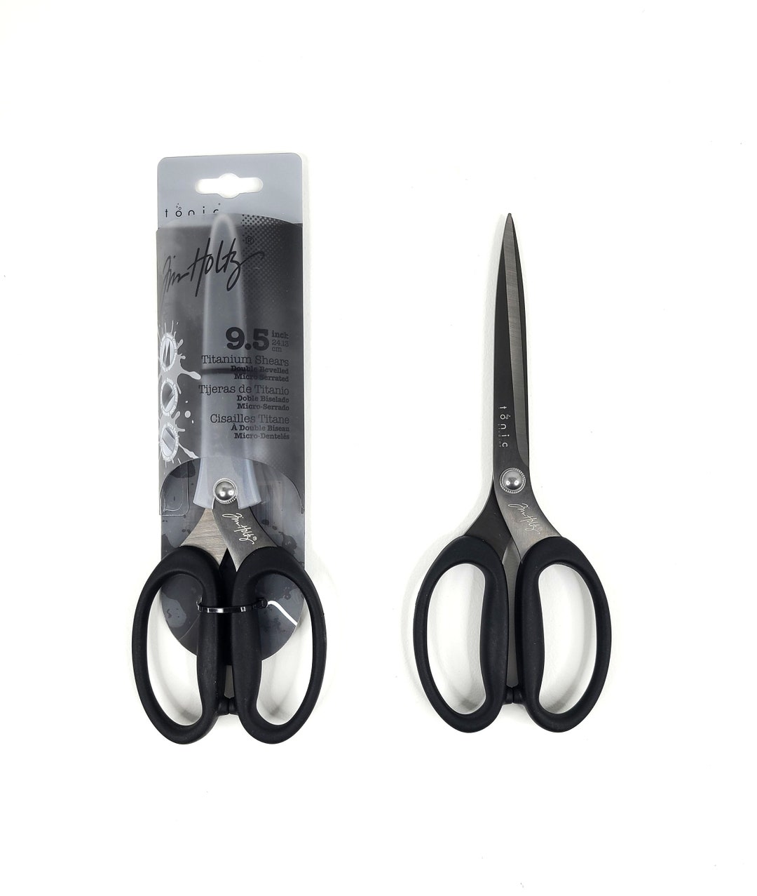 Shears - Tim Holtz 9.5 Inch Titanium Shears - Scissors - Leatherworking ...